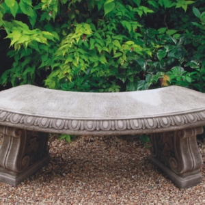 Concrete Curved Seat | Sanstone | Manufactured in NZ